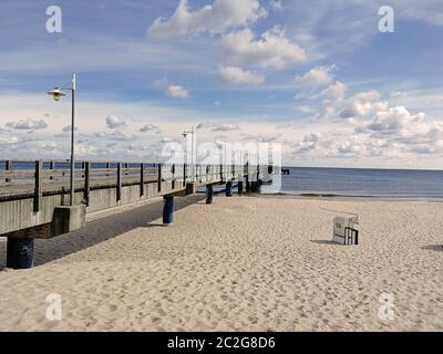 Sea bridge of Bansin Usedom Germany Stock Photo - Alamy