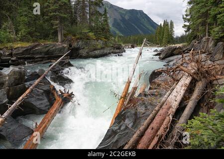 Numa Falls, Kootenay National Park, British Columbia, Canada Stock ...