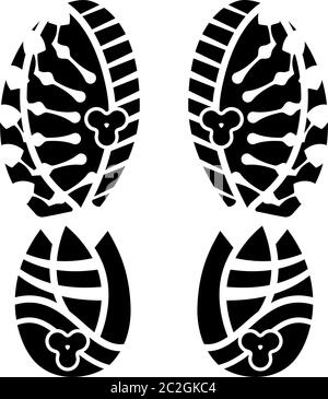 Shoe Outsole Imprint Design Vector Art Illustration Stock Vector Image ...