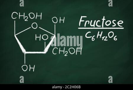 Structural model of Fructose Stock Photo - Alamy