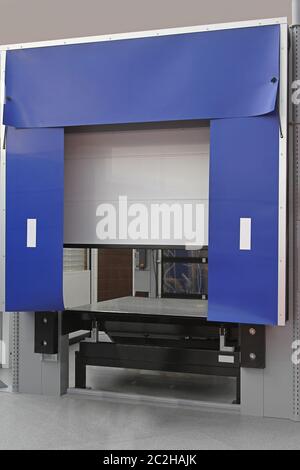 Loading Ramp Dock at Big Distribution Warehouse Stock Photo - Alamy