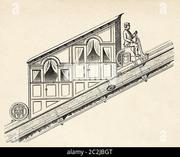 Funicular railway, Mount Vesuvius, Italy Stock Photo - Alamy
