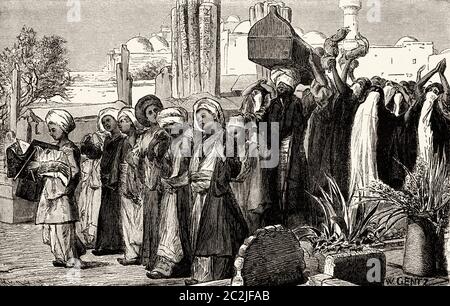 Funeral procession in ancient Egypt Stock Photo - Alamy