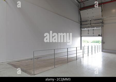 Loading Ramp Slope Entrance to Distribution Warehouse Stock Photo - Alamy