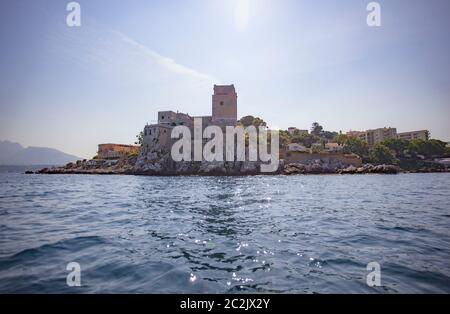Solanto Caste panorama during the day Stock Photo - Alamy