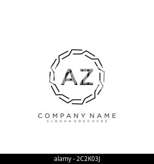 Creative AZ letter with luxury concept. Modern AZ Logo Design for ...