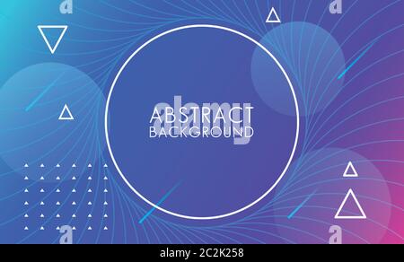 vivid colors and fluids with circular frame abstract background vector ...