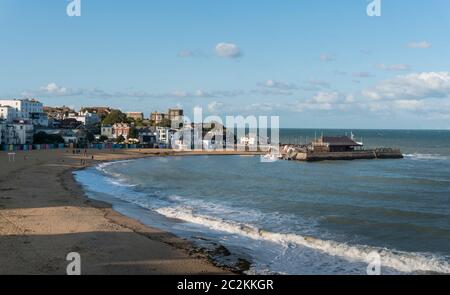 Broadstairs, Kent, England, UK. Tidal seawater swimming pool on the ...