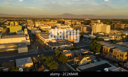 Aerial view of downtown Bakersfield, California Stock Photo - Alamy