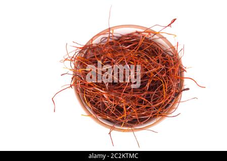 Chilli threads isolated on a white background Stock Photo - Alamy