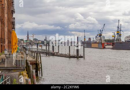 scenery around the Port of Hamburg in Germany Stock Photo - Alamy