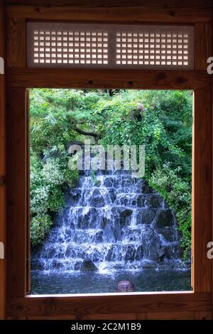 cheongun literature library taken during late summer. A traditional ...