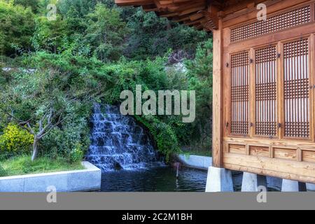 cheongun literature library taken during late summer. A traditional ...