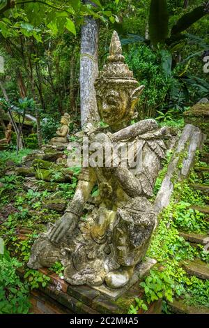 Guardian statue Wat Palad temple, Chiang Mai, Thailand. Guardian statue ...