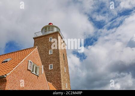 Lighthouse tower in Svaneke on the island Bornholm. Denmark Stock Photo ...
