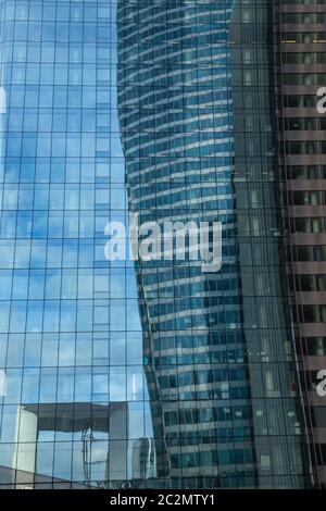 PARIS, FRANCE - DECEMBER 23, 2019: Modern office buildings of the ...