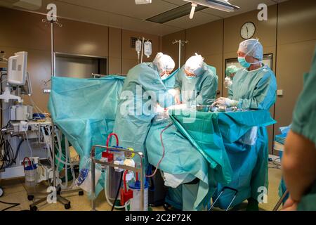 Cesarean in a hospital.a newborn in operating room Stock Photo - Alamy