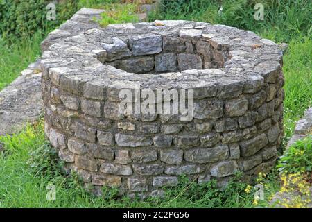 Old Round Stone Ground Water Well in Montenegro Stock Photo - Alamy
