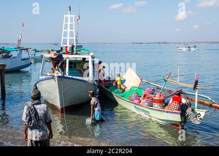 Pelabuhan Tanjung Luar, East Lombok, Indonesia - August 23, 2017 ...