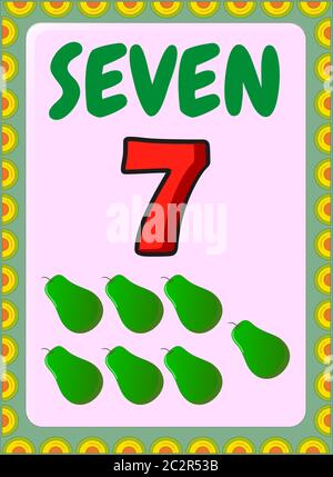 Preschool toddler math with pear design Stock Vector Image & Art - Alamy