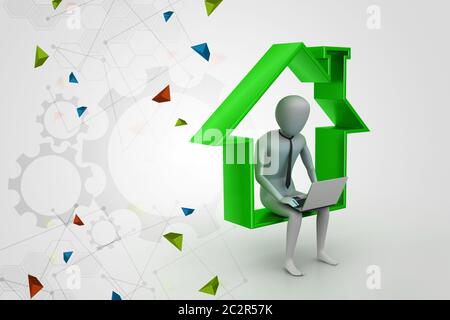 Work at home concept Stock Photo - Alamy