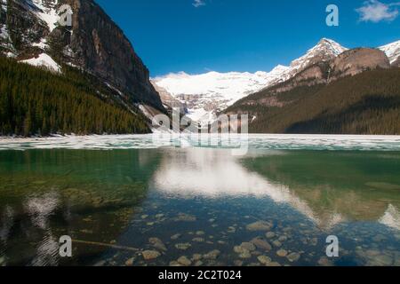Famous wonderful Lake Louise landscape, Banff National Park, Alberta ...