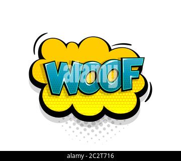 Woof sound effect icon, cartoon style Stock Vector Image & Art - Alamy