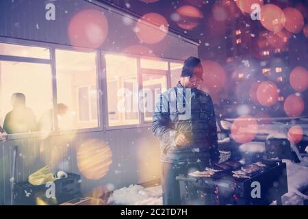 christmas celebration of happy businesspeople. businesspeople celebrate ...