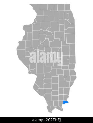 Map of Hardin in Illinois Stock Photo - Alamy