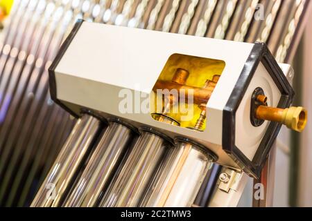 Hydraulic solar panel in section Stock Photo - Alamy