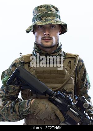 soldier potrait closeup Stock Photo - Alamy