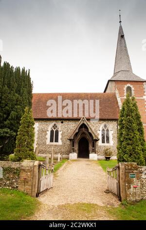 landscape image of the Parish All Saints church in Terling essex ...