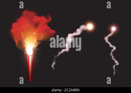 Fire sparks isolated on light transparent background. Burning particles ...