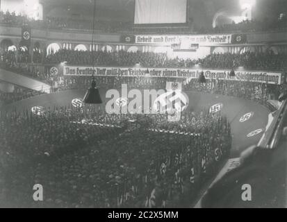 The Berlin Sportpalast, 1933 Stock Photo - Alamy