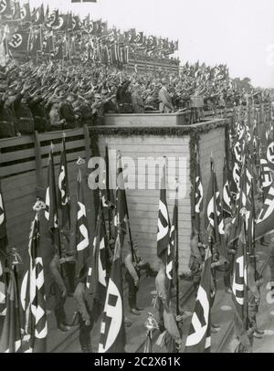 Adolf Hitler speaks in the Reichstag elections, 1932 Stock Photo - Alamy