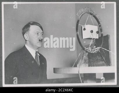 Hitler on the microphone Heinrich Hoffmann Photographs 1933 Adolf ...