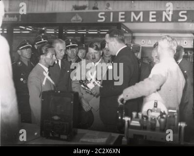 Hitler visits the radio exhibition Berlin - Hitler Heinrich Hoffmann ...