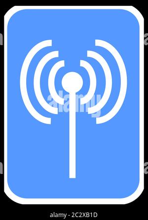 5G high speed signal antena connection network illustration blue mobile ...
