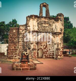 The Surviving Gate of A' Famosa Fort, Malacca, Malaysia Stock Photo - Alamy