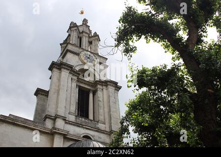 St Anne's Limehouse, designed by Nicholas Hawksmoor. It has many ...