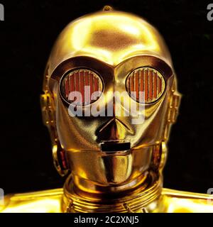 C-3PO, Protocol Droid, replica of the humanoid robot figure from the ...