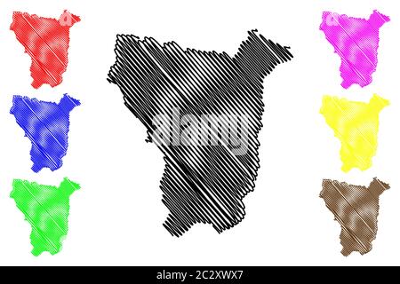 Lhuntse District (Districts of Bhutan, Kingdom of Bhutan) map vector ...
