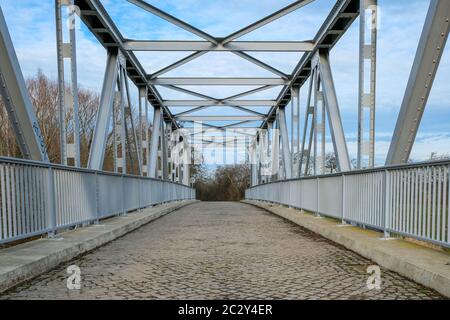 Bridge over the Saale Leipzig Canal Stock Photo - Alamy
