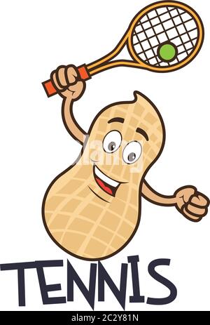 Peanut emoji emoticon isolated groundnut comic flat cartoon character ...