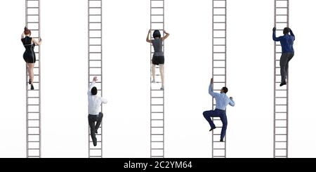 Career Progression in a Business Company Promotion Concept Stock Photo ...