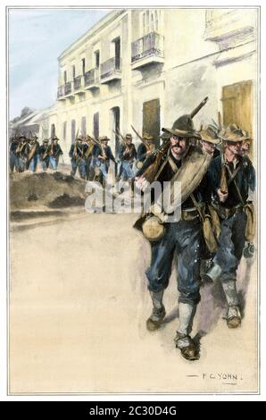 Spanish-American War, 1898, Puerto Rico, bombardment of San Juan, 12.5. ...