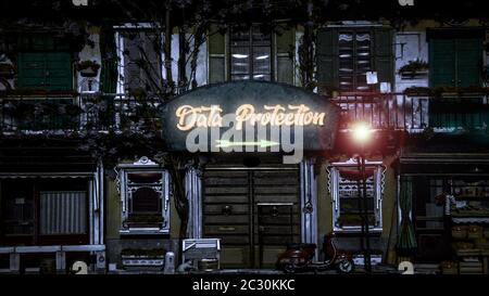 Street Sign DATA PROTECTION Stock Photo - Alamy