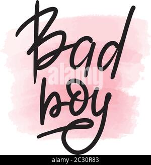 Bad Boy lettering design Stock Vector Image & Art - Alamy