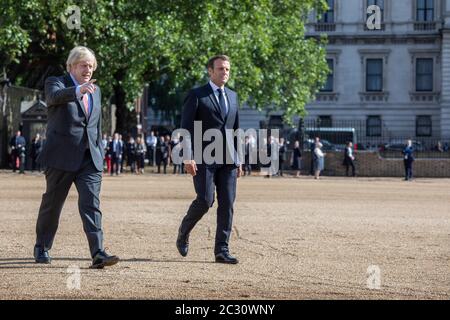 French President Emmanuel Macron before a press conference at Franco ...