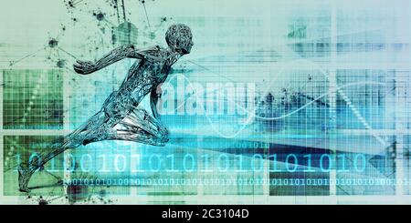 Sports Analytics of Peak Performance Athlete Chart Stock Photo - Alamy